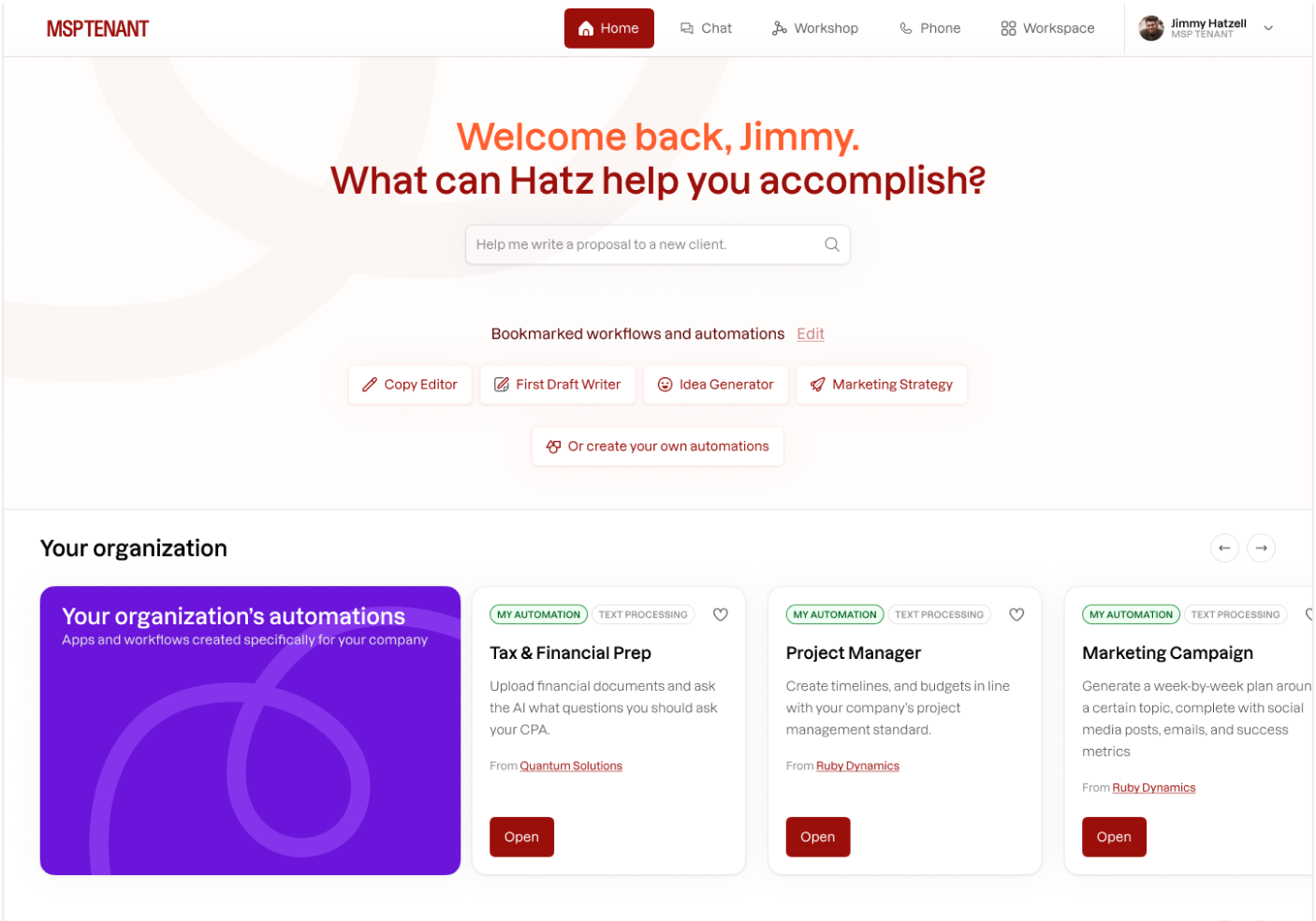 Hatz AI | The Secure AI Platform for MSPs and SMBs